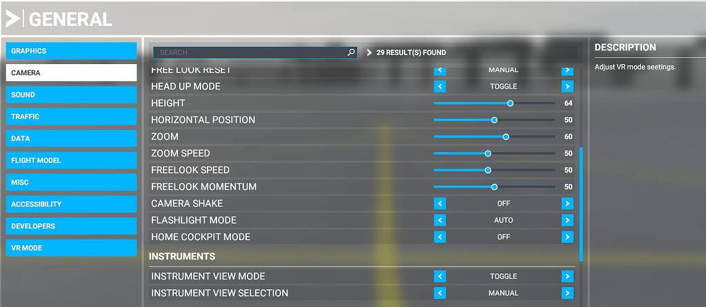New camera setting- Home Cockpit Mode - Home Cockpit Builders ...
