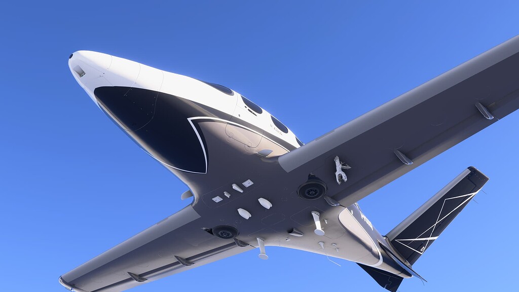 Cirrus Visionjet SF50 extended gear strut LOD model visible inflight ...