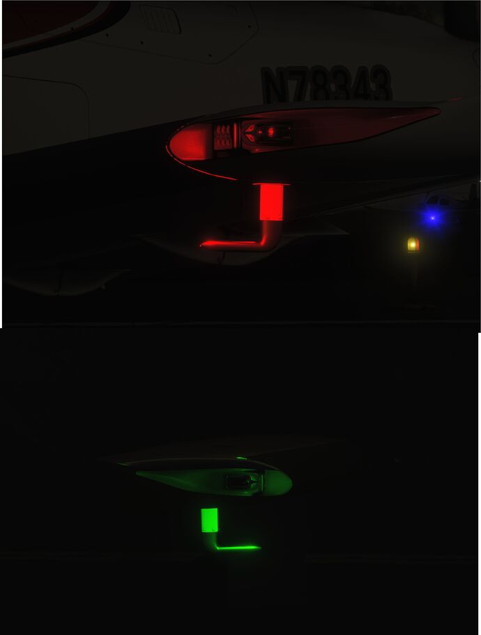 Cirrus Vision Jet G2 has light up pilot tubes instead of nav lights ...