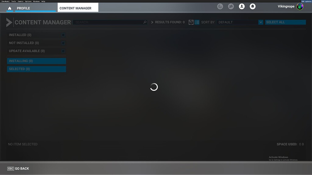 Content Manager stuck loading - Miscellaneous - Microsoft Flight ...
