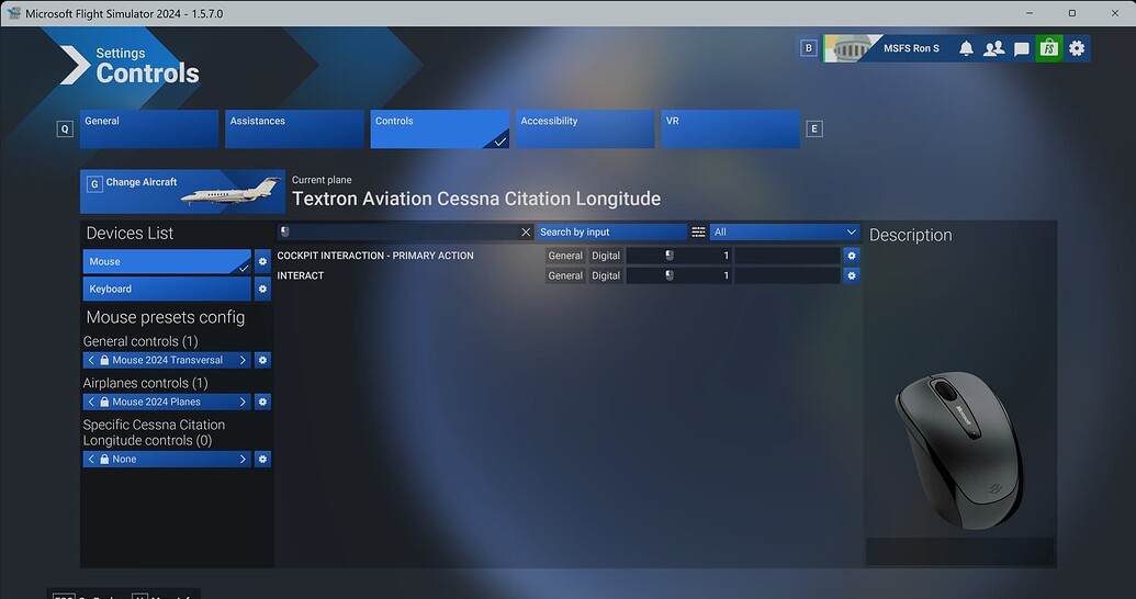 "Enter aircraft" button doesn't work if clicked with the mouse - User ...