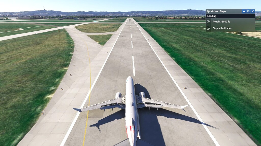 737 passenger mission, ATC reroute to a new runway but hold short is ...