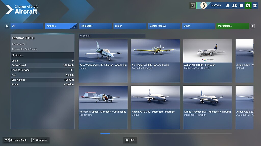 Bring back the FS2020 Aircraft Categories - Wishlist - Microsoft Flight ...