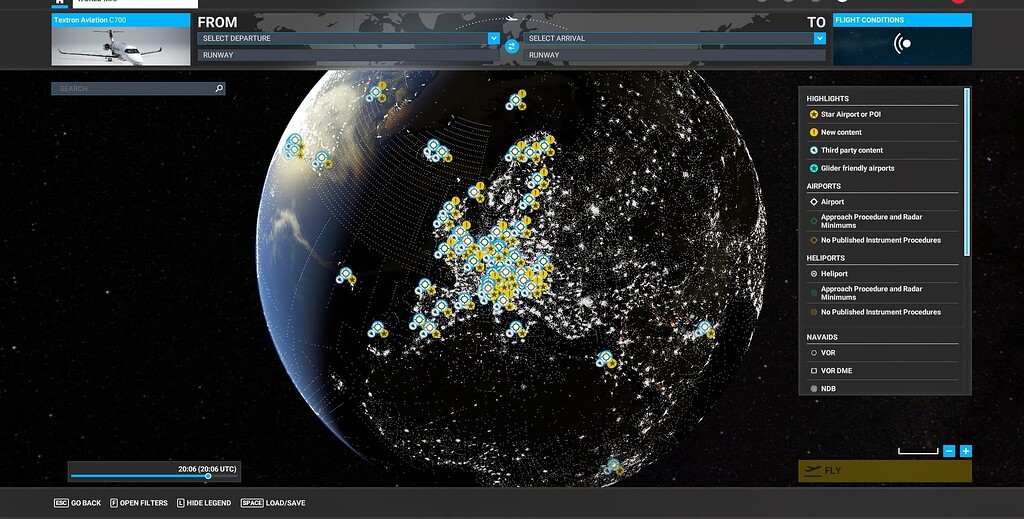 Add a layer on the "world flightplanner" page to display "world hub ...
