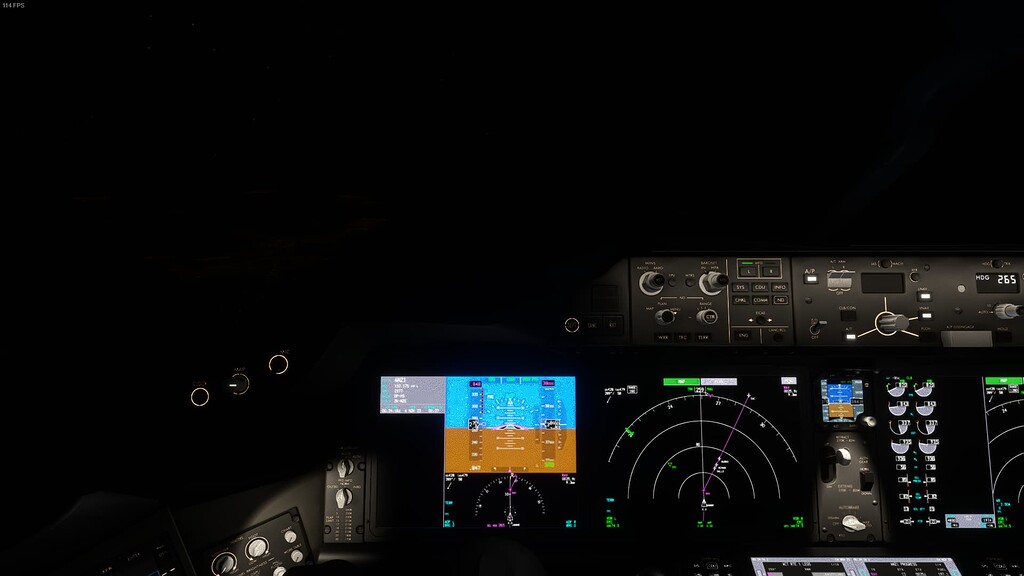 Fuzzy PFD at Night Only on All Aircraft Types - Hardware & Peripherals ...
