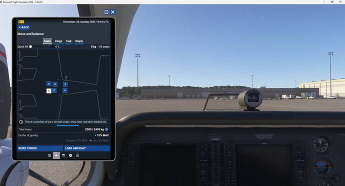 G58 - Co-pilot weight box in the EFB is sporadically missing - Aircraft ...