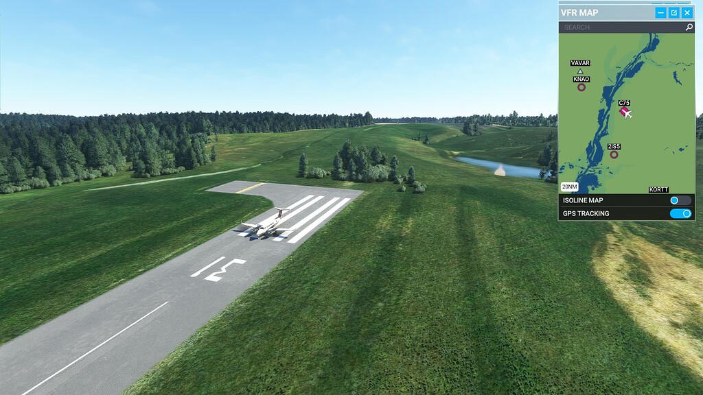 Trees in front of the runway. C75 airport - Scenery and Airports ...