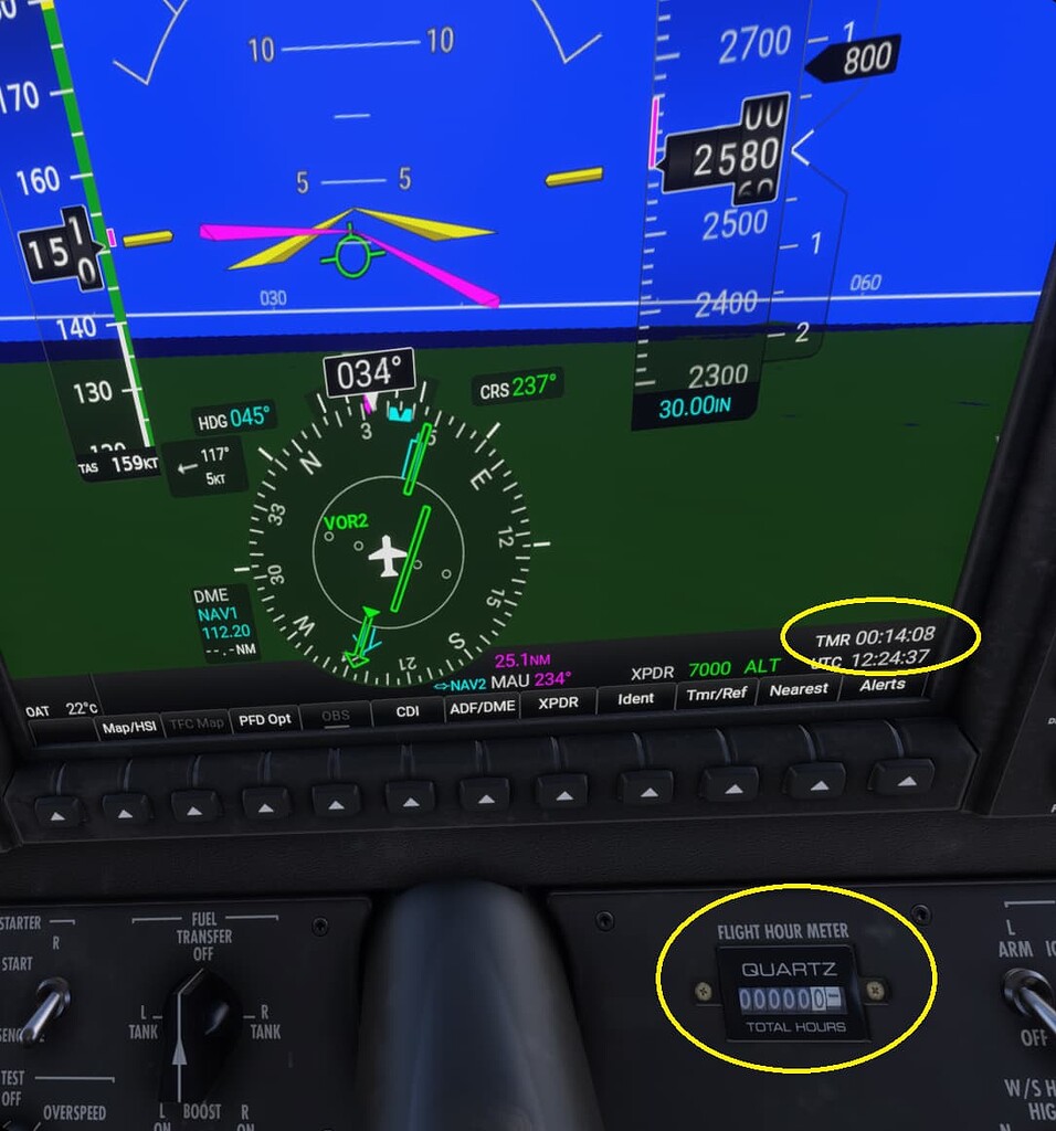 Hobbs meter fractions of an hour dials are nonfunctional in the C408 - Aircraft & Systems ...