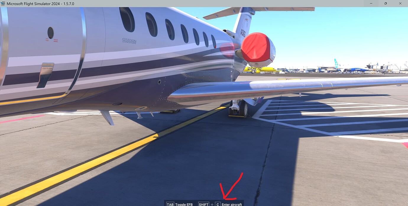"Enter aircraft" button doesn't work if clicked with the mouse - User ...