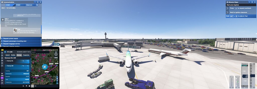 Career cannot request IFR clearance, therefore cannot request pushback or do anything - User ...