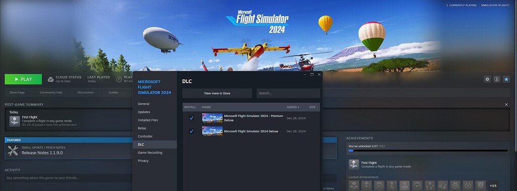Aviator Edition packages showing in Premium Deluxe Edition, post refund ...