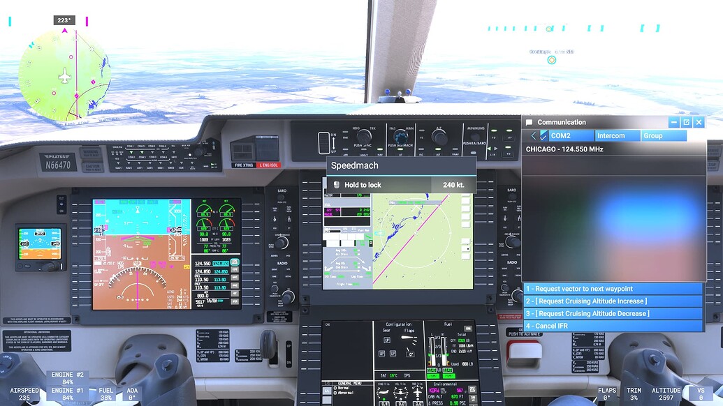 PC-24 autothrottle is not working properly, unable to maintain speed ...