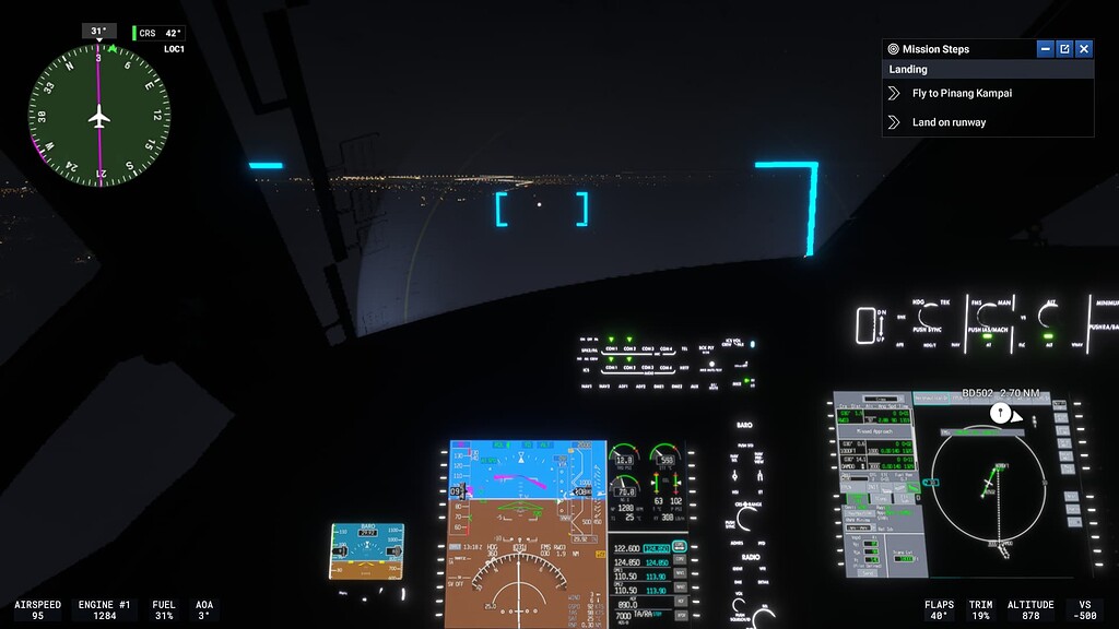 Runway lights at night in career mode - User Interface & Activities ...