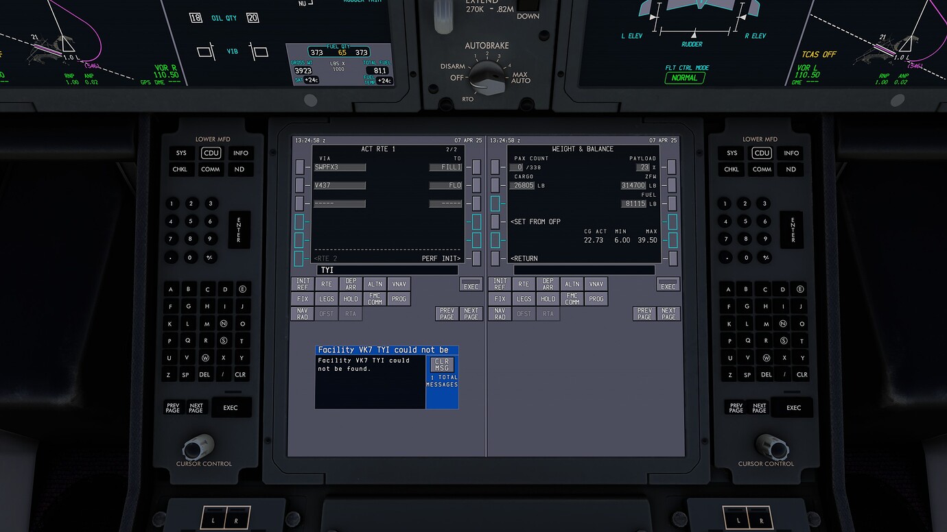 Problem with Asobo 78X and Horizon 787-9 FMC and routing, double ...