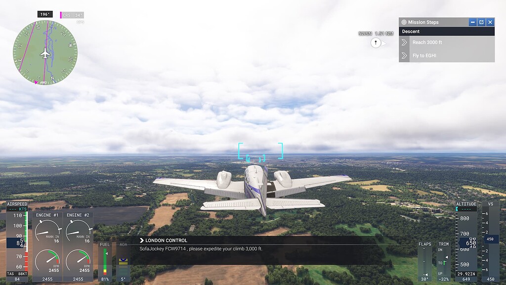 Career Mode issues when skipping cruise phase (Engines, ATC, AP) - User ...