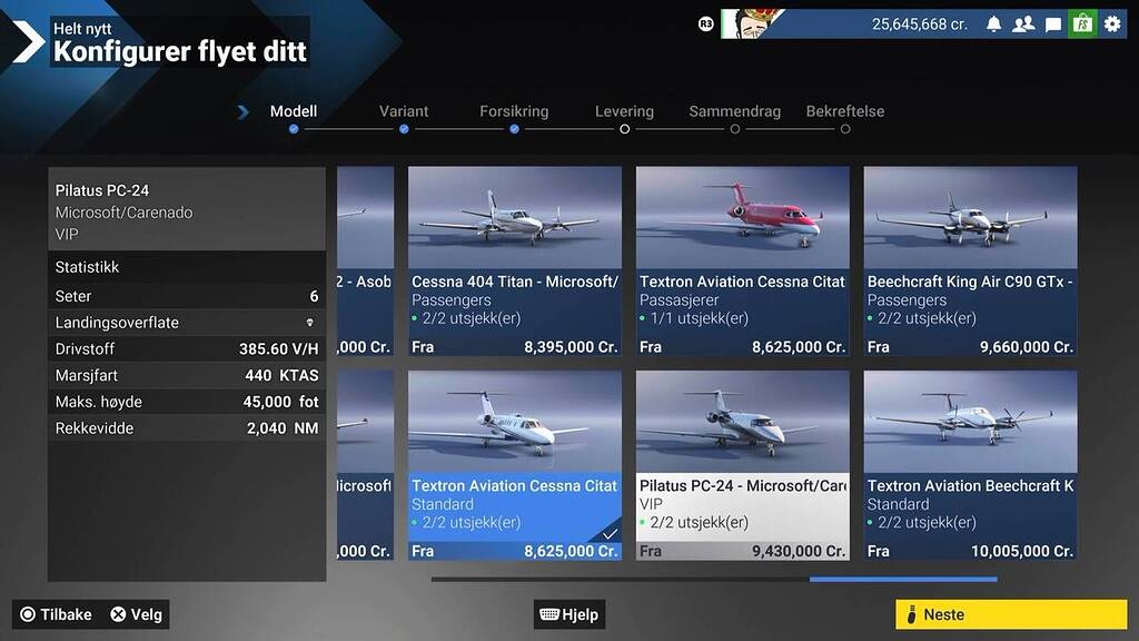 Career mode: Game is freezing when entering configuration of new Cessna ...