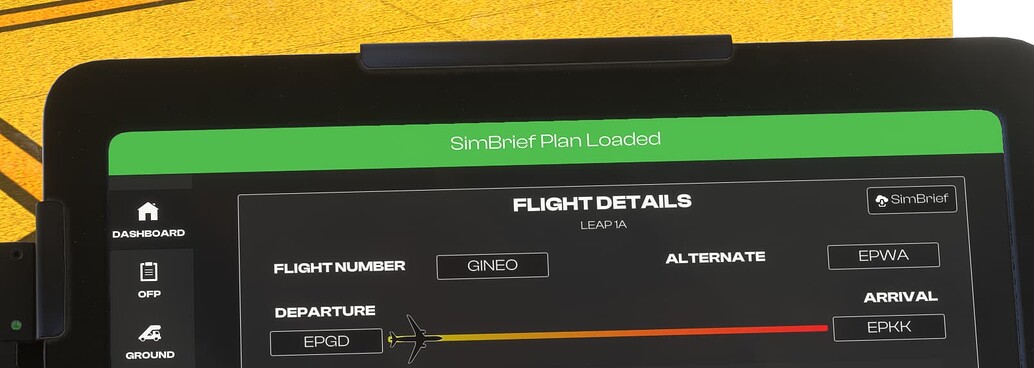 Default A320 how to get Simbrief pln INTO the avionics - Aircraft ...
