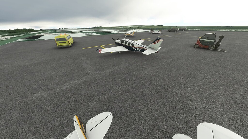Gooding Municipal Airport (KGNG) is missing all of its buildings ...