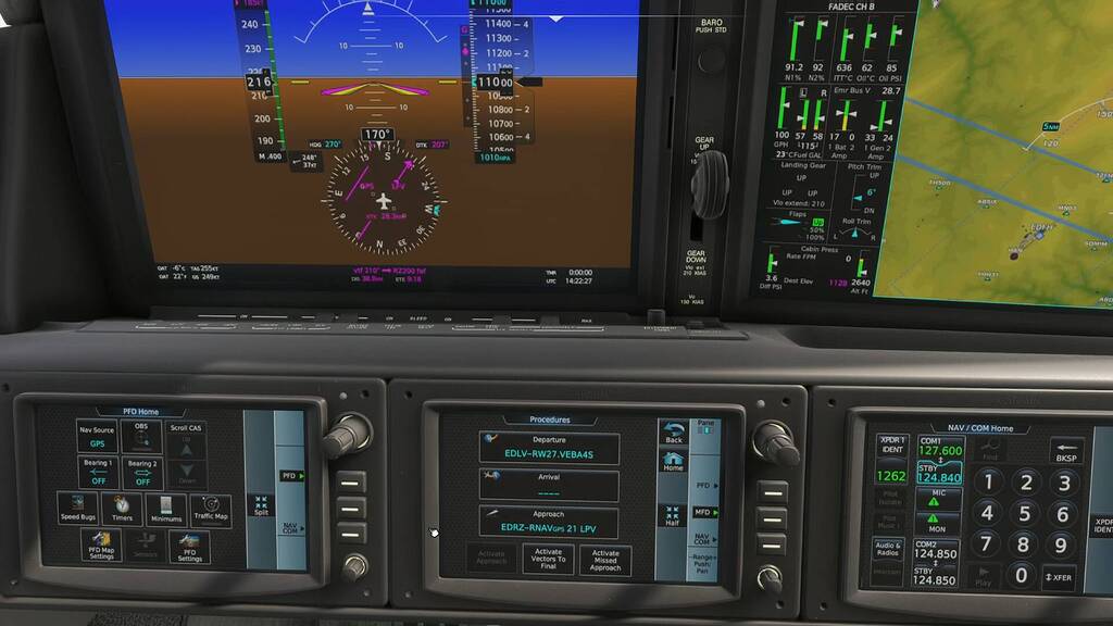 Flashing Barometric Altitude (hPa) Indicator in Vision Jet G3000 ...