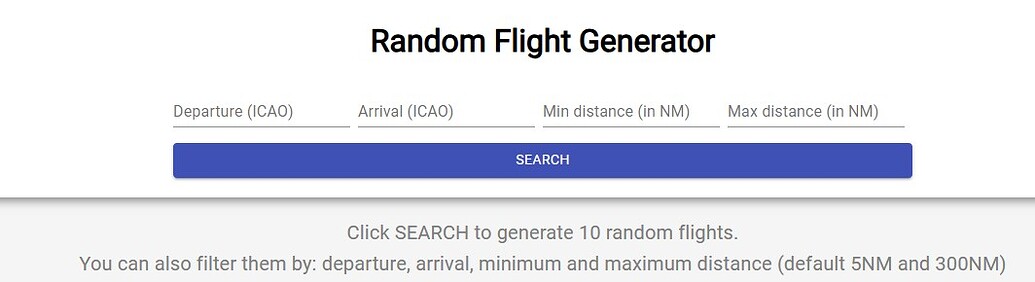 SIMPLE random flight generator here! - Tools & Utilities - Microsoft ...