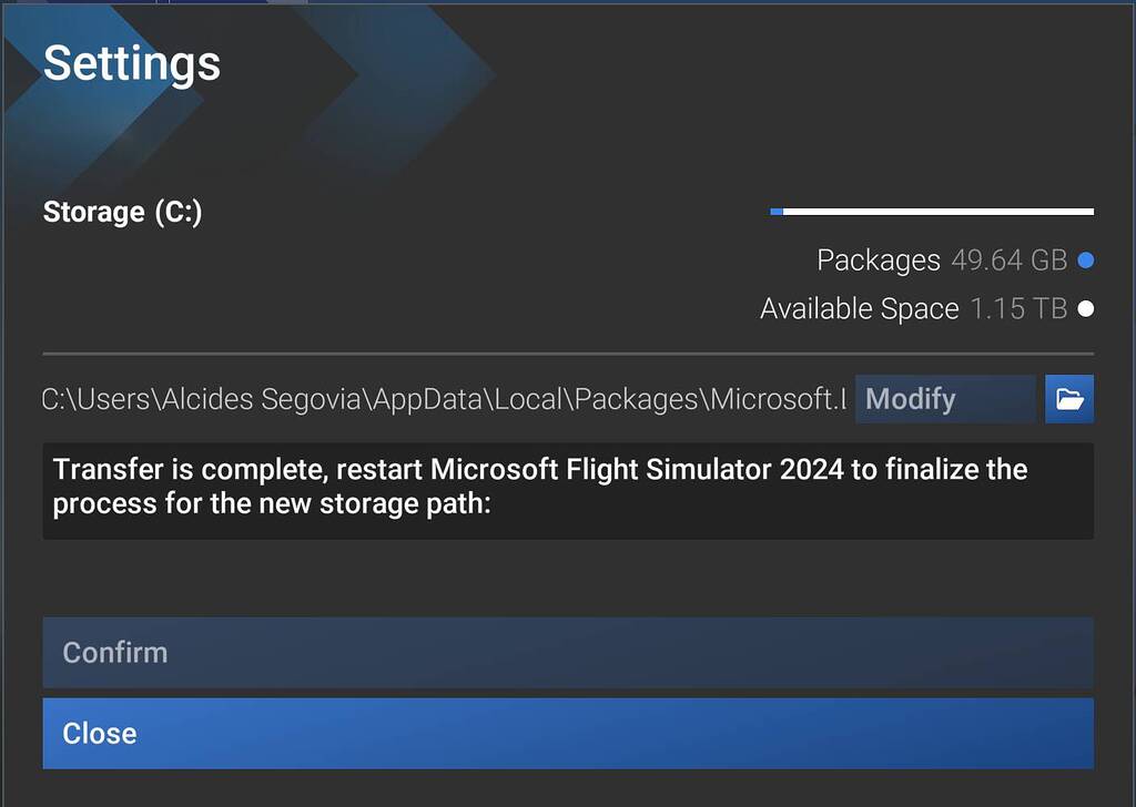 Package location will not change unless I manually change it on the useropt.cfg - User Interface ...