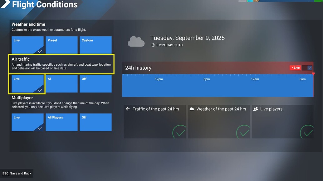 Air Traffic naming inconsistency in menus Live, Real-time Online, AI, AI Offline - User ...