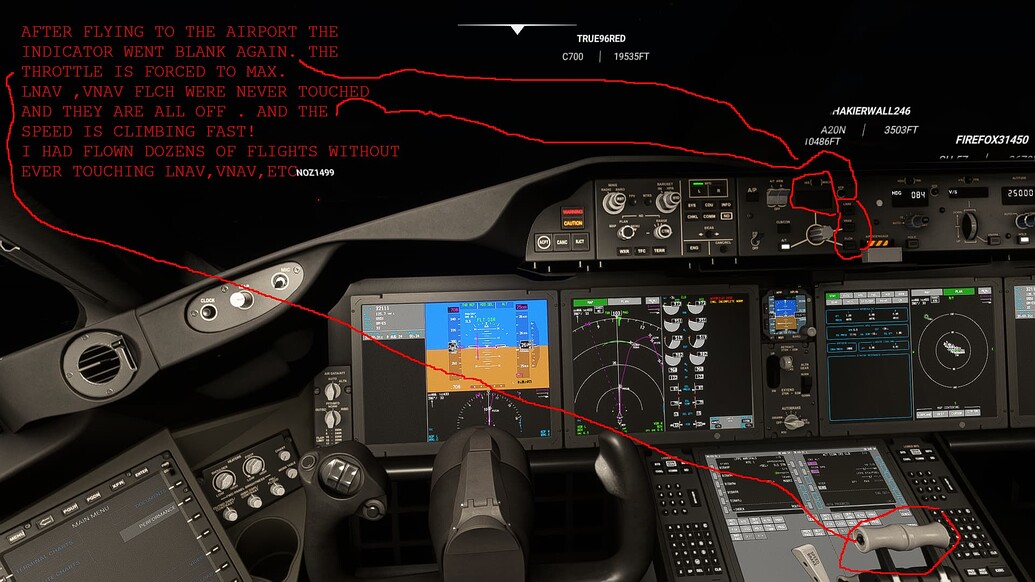 787 Auto throttle not responding to the changes in IAS/mach numbers ...