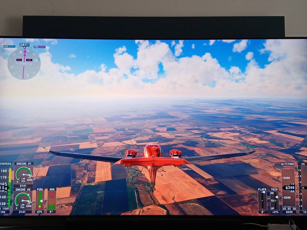 How do I hide aircraft systems info in outside camera mode ...