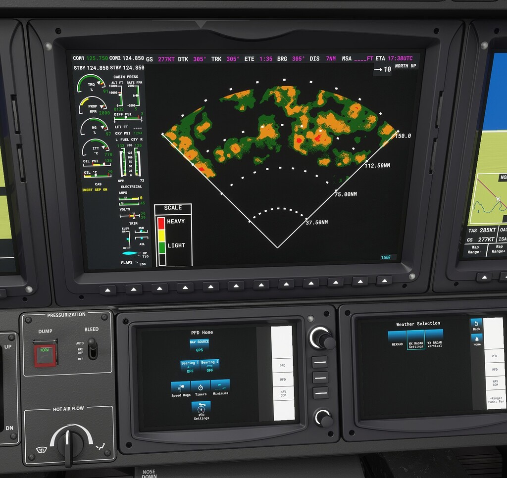 Stock 930 weather radar not scanning or scaling with range - Aircraft ...