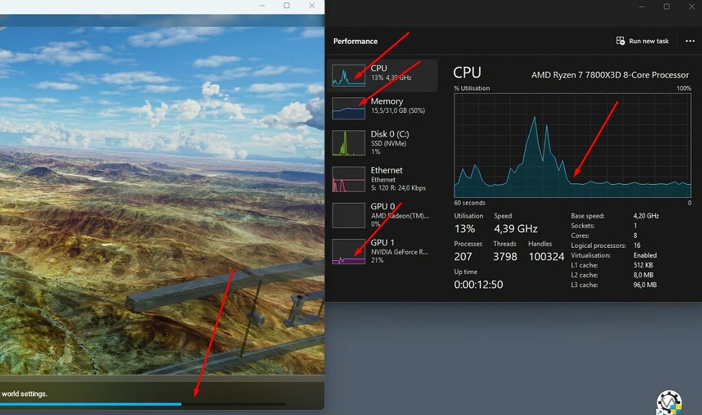 Can't start a flight, blue bar to 100% and noyhing happens when clicking 'start flight ...
