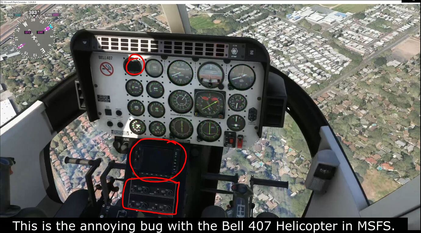Bell 407 Helicopter Cockpit system and engine shutoff In midflight ...