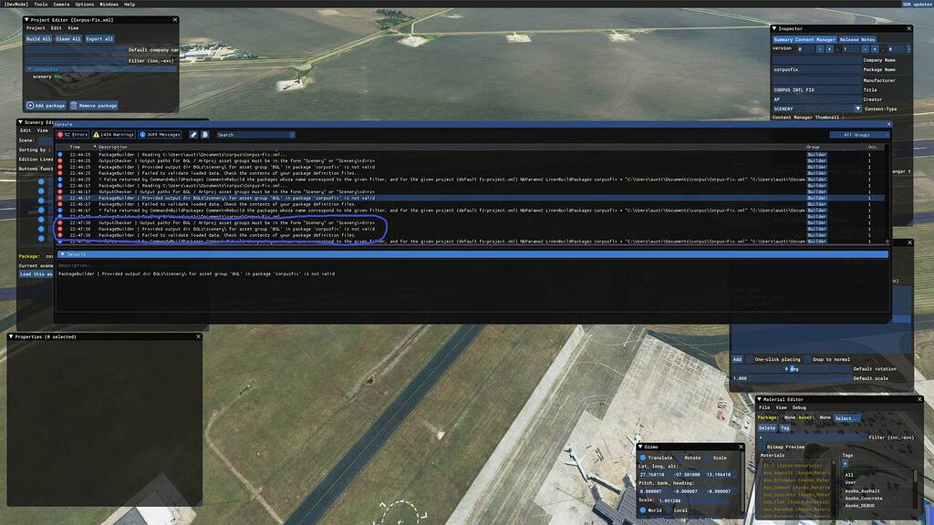 Scenery Package errors - SDK - Microsoft Flight Simulator Forums