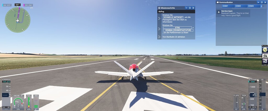 Welcome Message for Private Charter or Passenger Airline Missions not ...