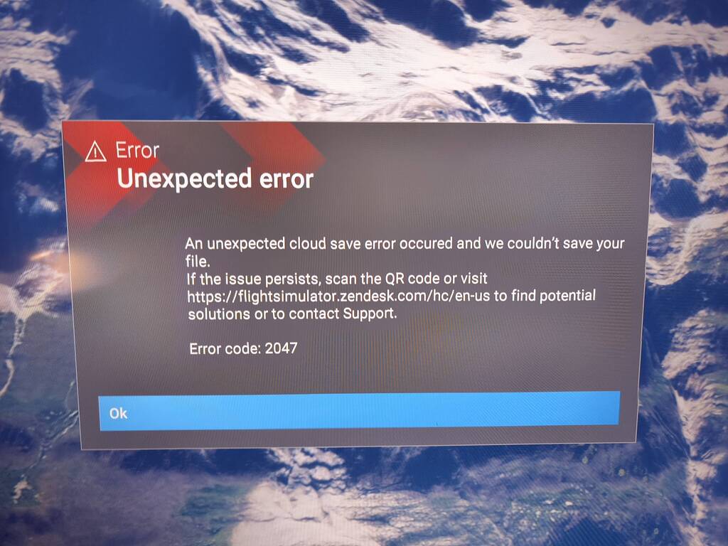 Unexpected error 2047 - Crashes (CTDs) - Microsoft Flight Simulator Forums