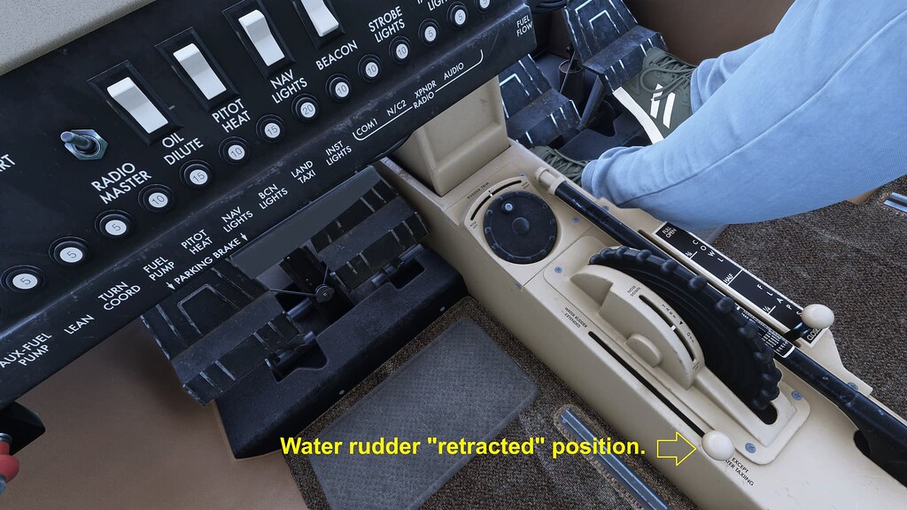 Cessna 185 water rudder lever reversed - Aircraft & Systems - Microsoft ...