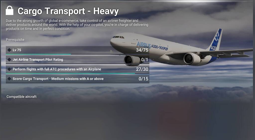 Heavy Cargo - No base sim plane for missions - Page 2 - User Interface & Activities - Microsoft ...