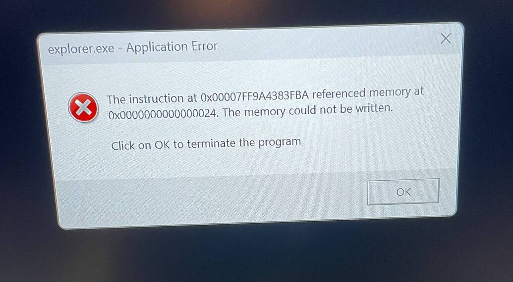 Application Error Message - Hardware & Peripherals - Microsoft Flight Simulator Forums