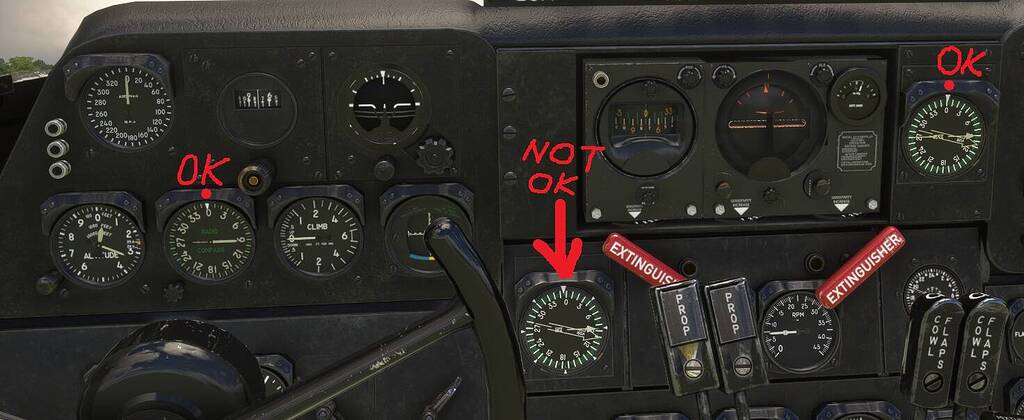 C-46 Commando: middle RMI compass rose misaligned - Aircraft & Systems ...