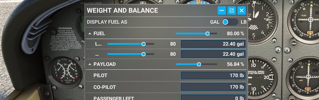 Default C172S Fuel guages inaccuracy - Aircraft - Microsoft Flight ...
