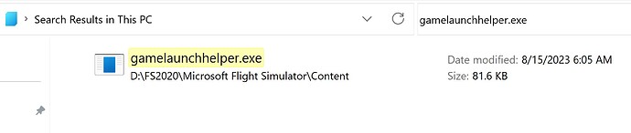 Why can't Windows File Explorer find gamelaunchhelper.exe? I need it ... Why can't Windows File Explorer find gamelaunchhelper.exe? I need it ...