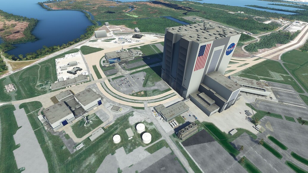 [V2 RELEASED] Kennedy Space Center VAB area detailed scenery, including ...