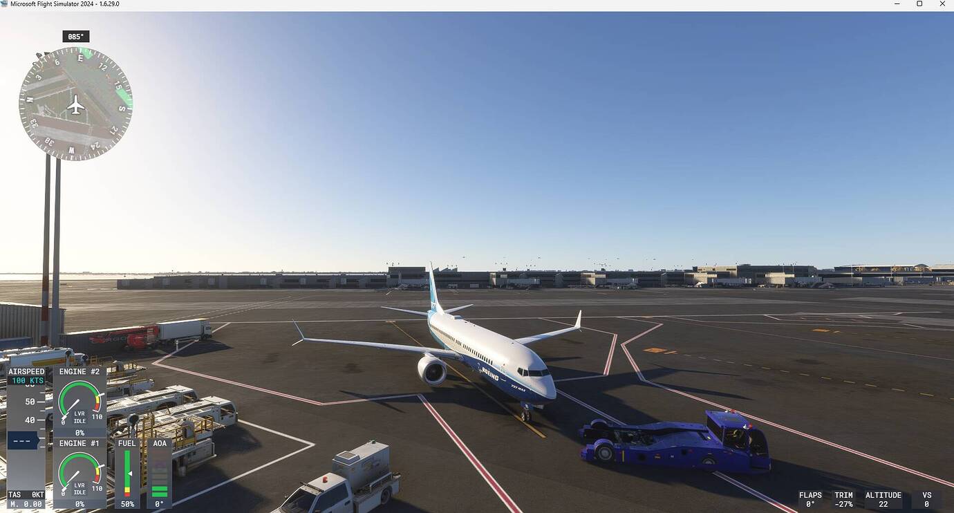 Still pushback tugs on apron with services turned off! - Scenery ...