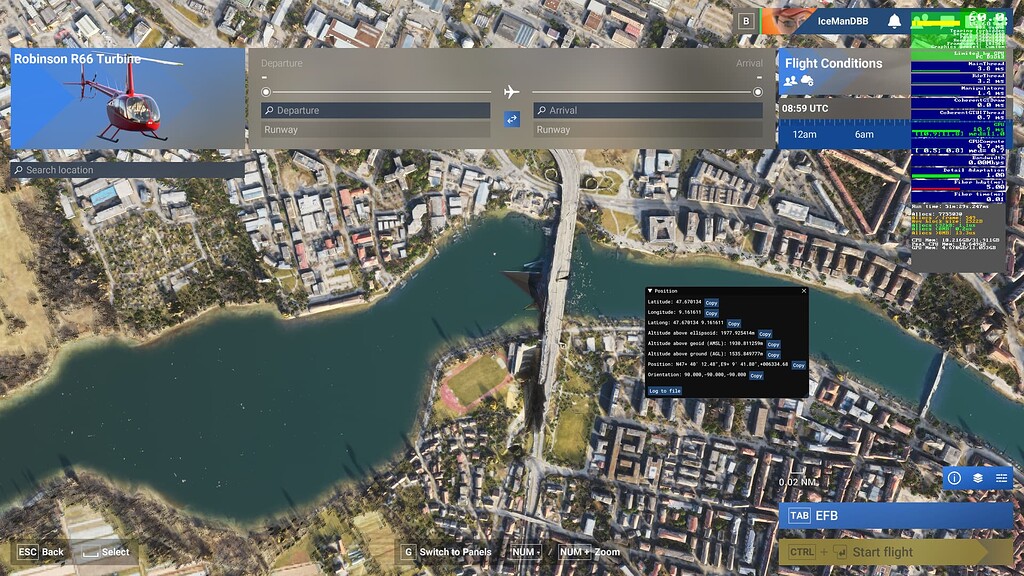 Photogrammetric rift (bottomless hole) artefact at Europa Bridge in ...