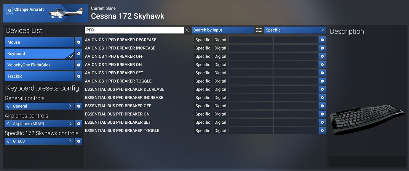 C172 G1000 PFD Softkey bindings no longer available - Aircraft ...