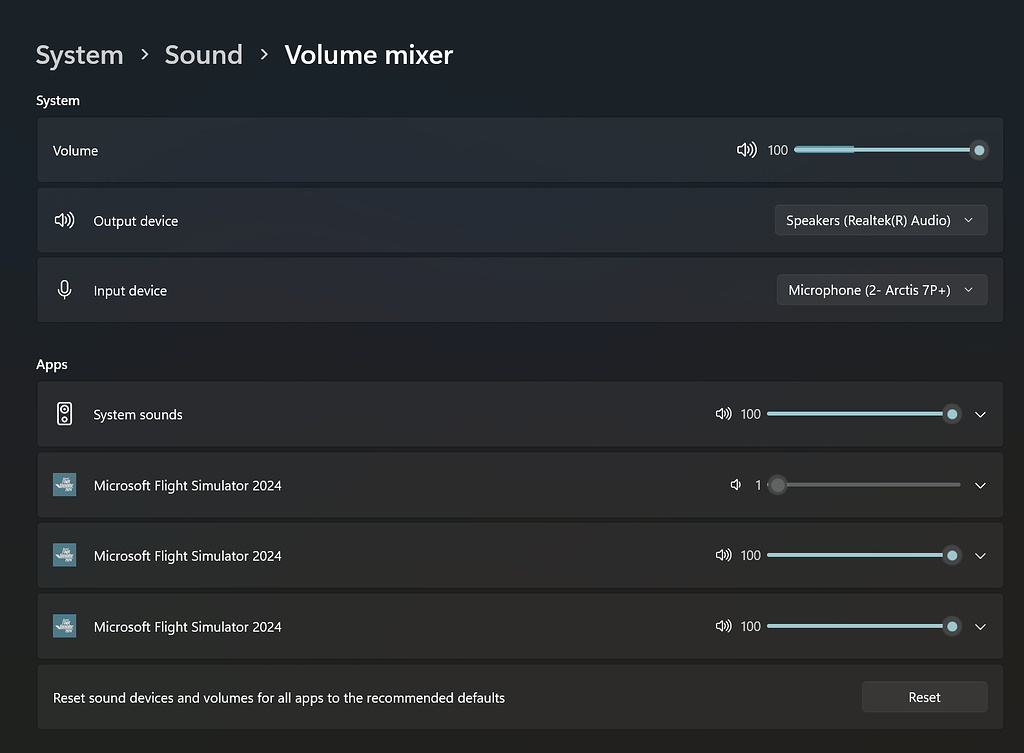 MSFS 2024 - Cockpit audio missing in A320V2 ( And multiple instances of MSFS2024 in Windows ...