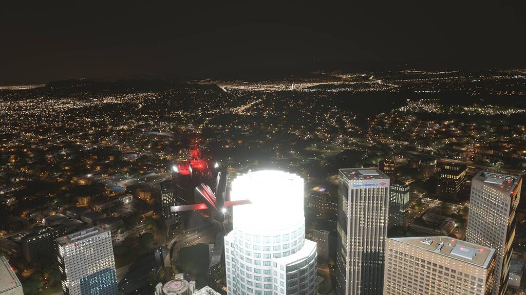 Extremely bright lights on buildings and structures - Scenery and ...