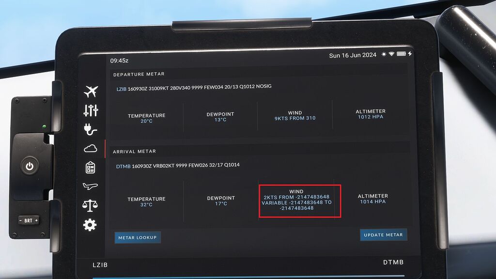 A310-300 EFB wrong metar data description - Aircraft & Systems ...