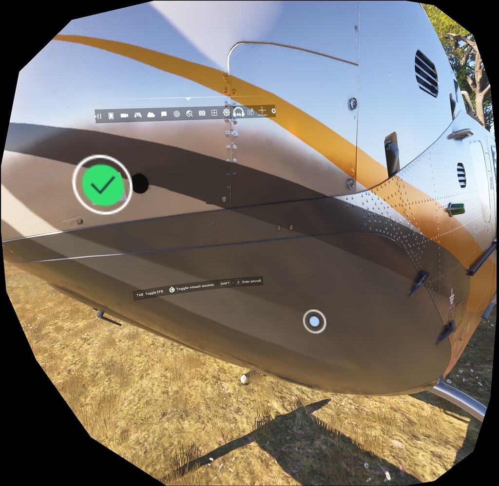 [Eurocopter-EC135] pre-flight tooltip icon blocks Oil inspection point ...