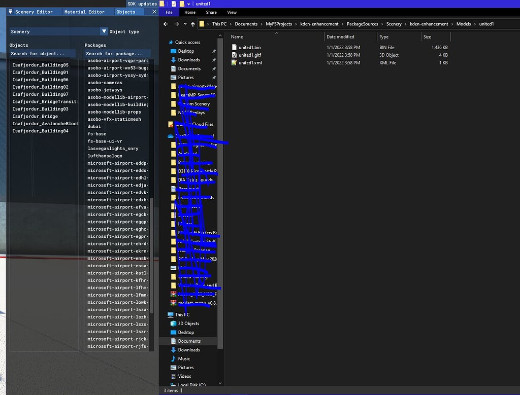 Models not showing in the Objects tab - SDK - Microsoft Flight Simulator Forums
