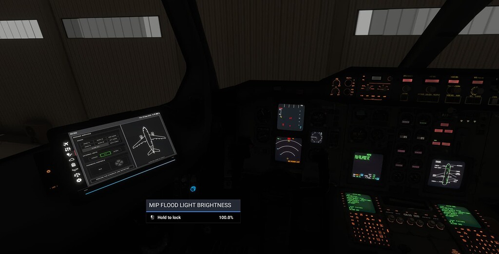 Airbus A310-300 Main Instrument Panel (MIP) Flood Light Inoperative ...
